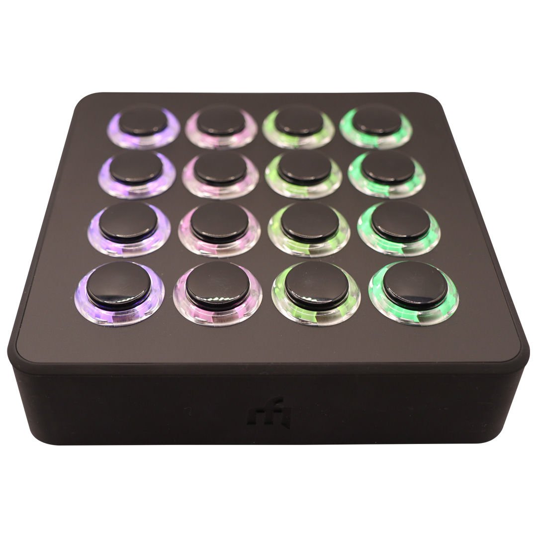 DJ TechTools MIDI Fighter Spectra (Black) | 16 Arcade Knobs Parmakla ...