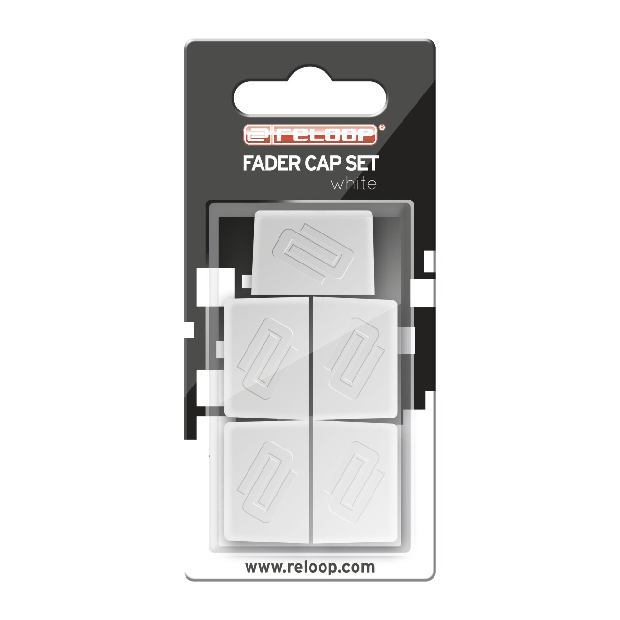 Reloop Fader Cap Set White (Set of 5) - Neon Renkli DJ Fader Caps