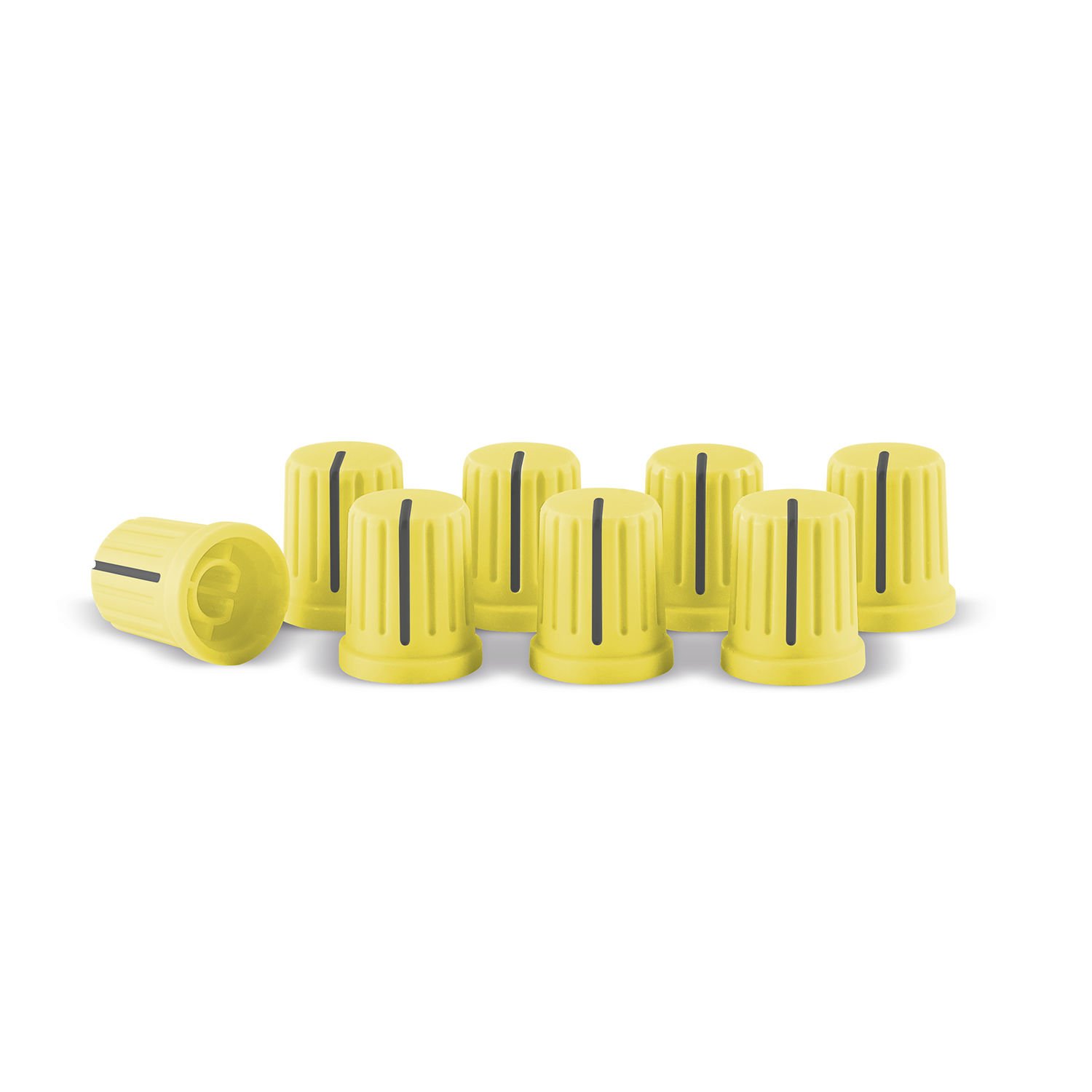 Reloop Knob Cap Set Yellow (Set of 8) - Neon Renkli DJ Knob Caps