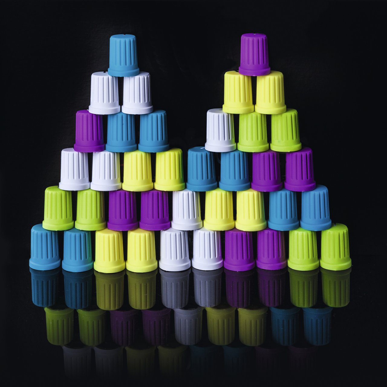 Reloop Knob Cap Set Blue (Set of 8) - Neon Renkli DJ Knob Caps