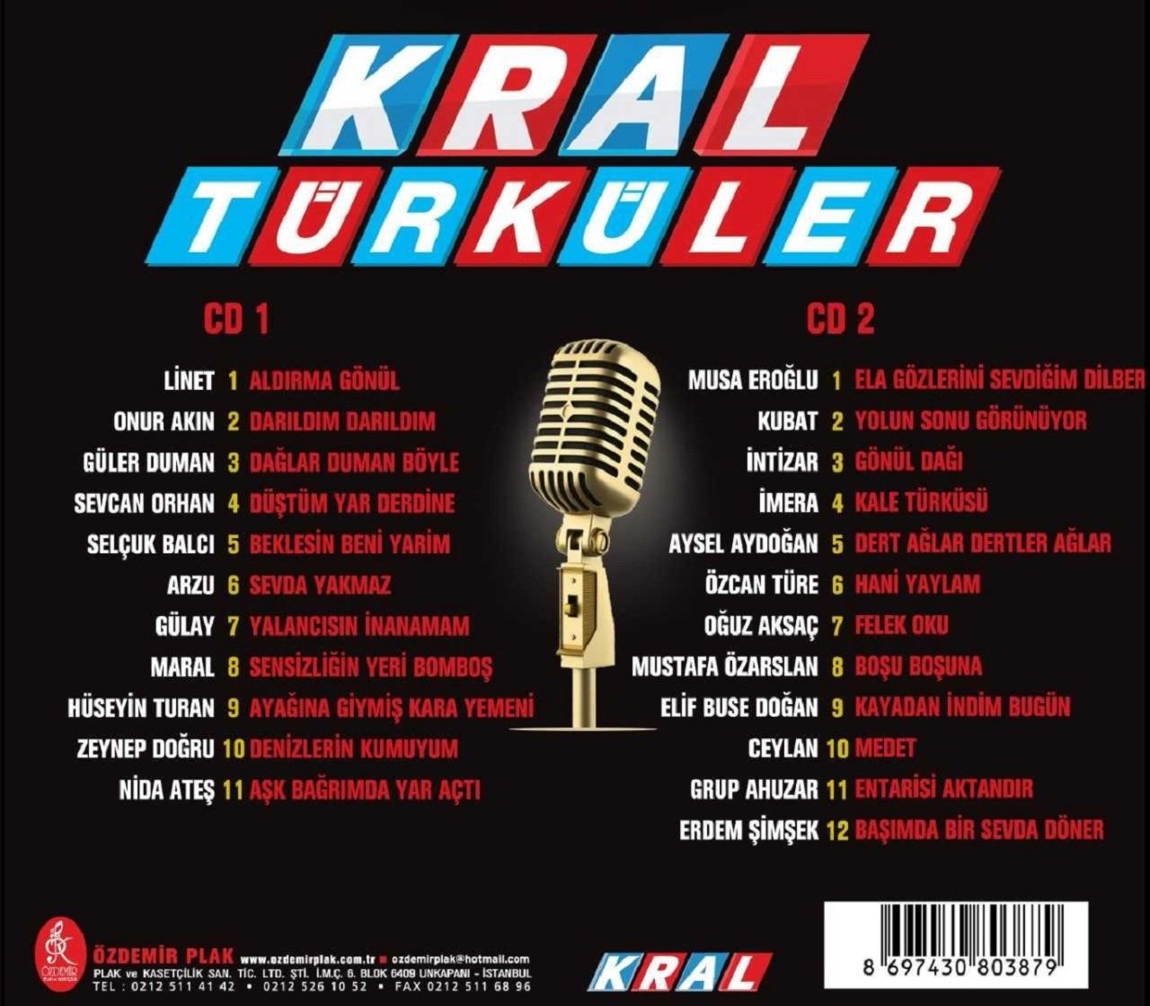 KRAL TÜRKÜLER - ÇEŞİTLİ SANATÇILAR