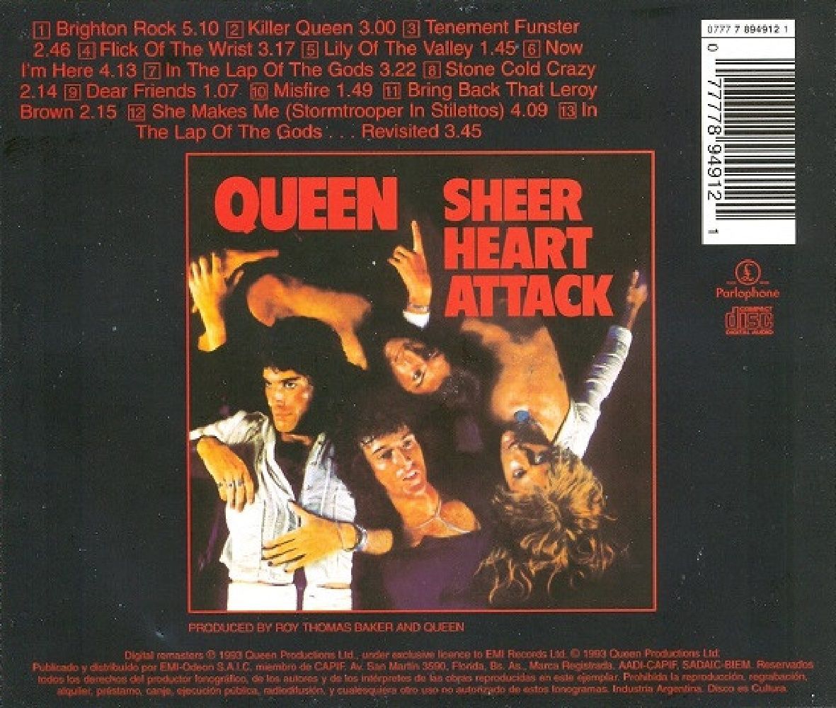 QUEEN - SHEER HEART ATTACK (CD) (1993)