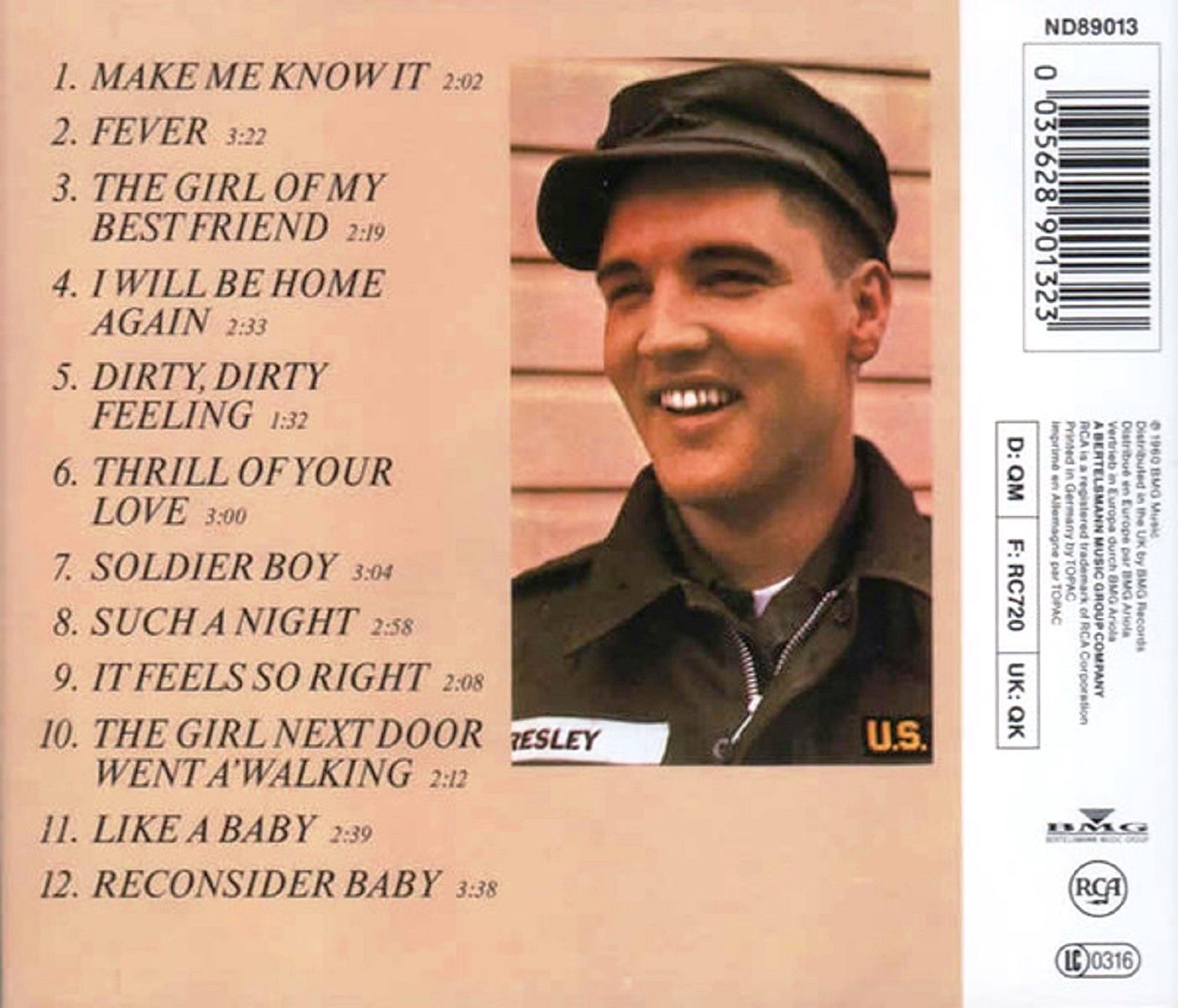 ELVIS PRESLEY - ELVIS IS BACK (CD) (1990)