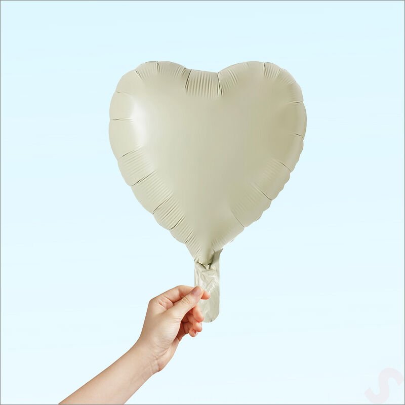 Kalp Folyo Balon, 45cm - Krem I Uygun Fiyat ve Aynı Gün Kargo SüSLe'de!