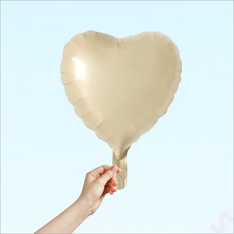 Kalp Folyo Balon, 45cm - Bej I Uygun Fiyat ve Aynı Gün Kargo SüSLe'de!