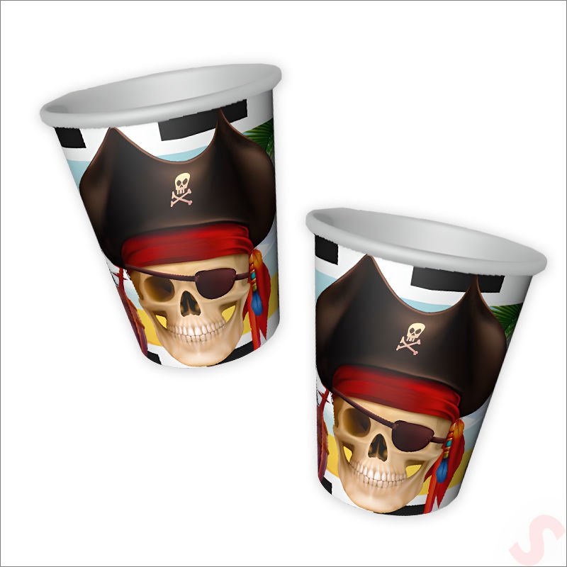 Korsan Partisi Karton Bardak - 8 Adet I Uygun Fiyat ve Aynı Gün Kargo ...