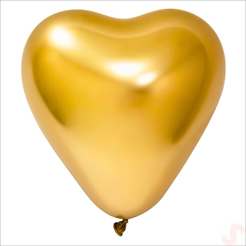 Krom Kalp Balon, Altın - 30cm x 5 Adet I Uygun Fiyat ve Aynı Gün Kargo ...