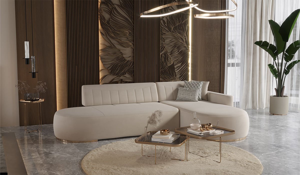 Bentley Luxury Corner Set - Mobetto Mobilya - Living Room