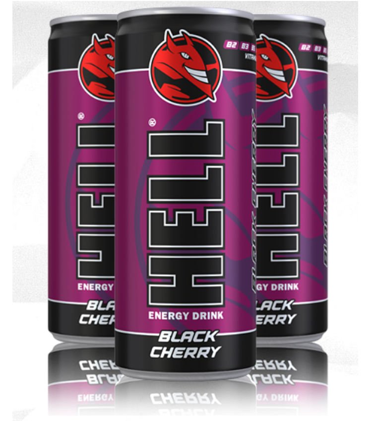 HELL ENERGY DRINK Hell Energy Drink SİYAH KİRAZ AROMALI 24 lü paket