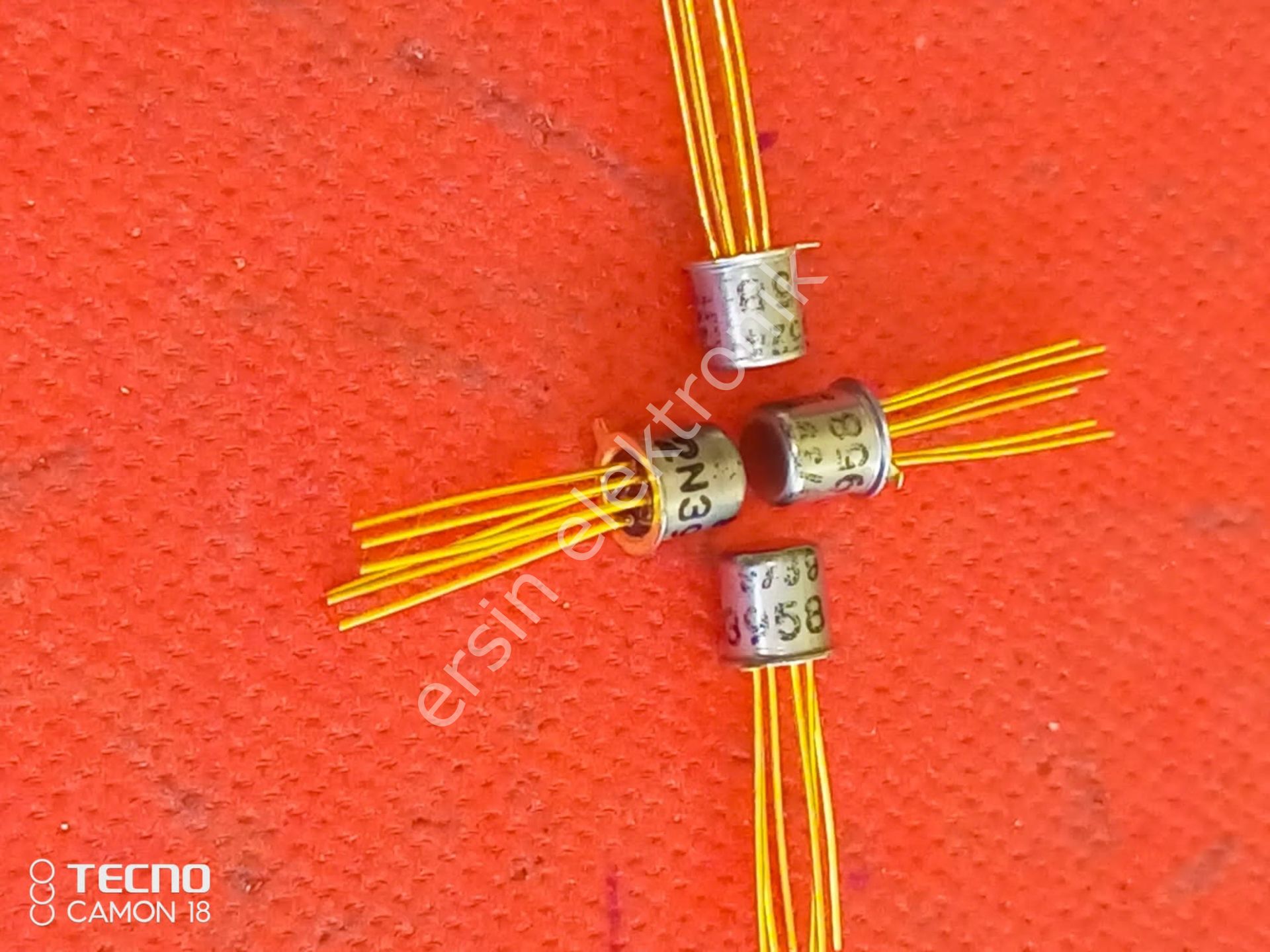 2N3958 / 0.5A, 50V, To-71 N-Ch dual JFET (Orjinal) (Ayakları altın kaplama) - SIGNETICS - Fet ...