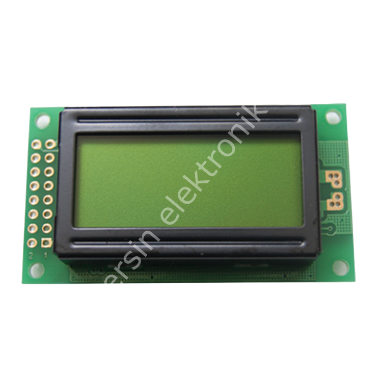 2X8 Lcd Display Yeşil ( 0802A ) Işıklı - - LCD Display - Ersin Elektronik