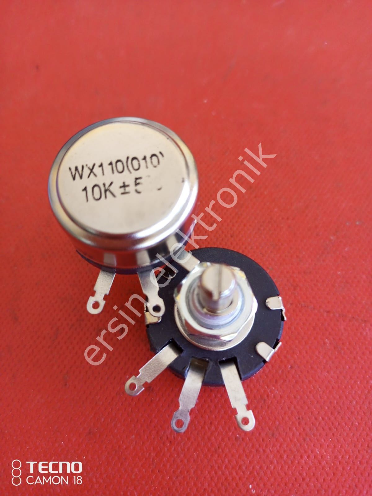 WX110 (010) 10K 3W Telli pot (10K Potansiyometre +- 5% ...