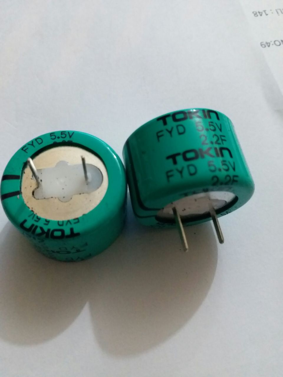 Süper Kapasitör 2.2F 5.5V (FYD 2.2F 5.5V Super Capacitor (Pil) (ÇAPI ...