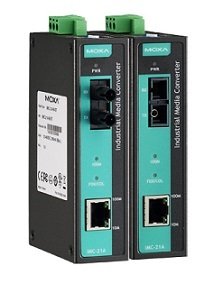 MOXA IMC-21A-S-SC - Ethernet to Fiber Converters