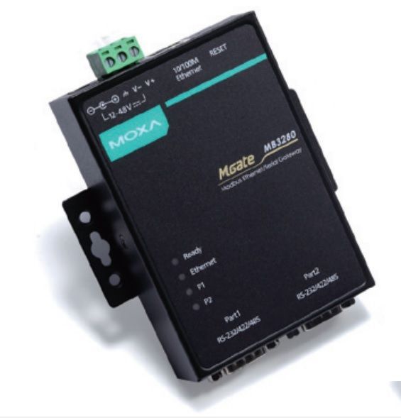 MOXA MGate MB3280 - Modbus TCP Gateway