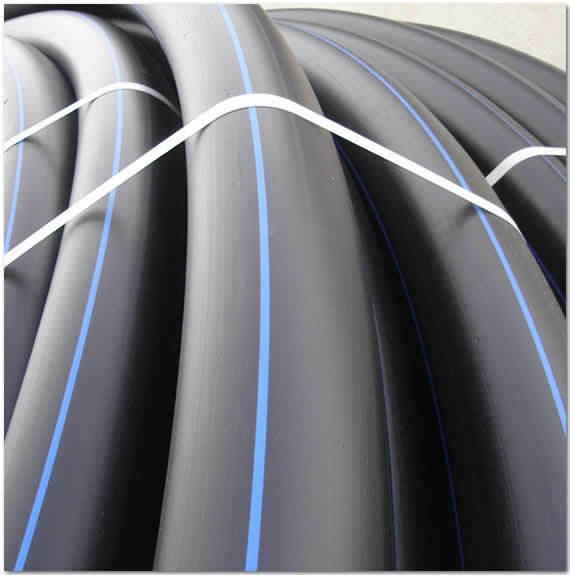 PE100 Hdpe Sert Polieten Basınçlı Boru 100 M 10 Bar 40mm