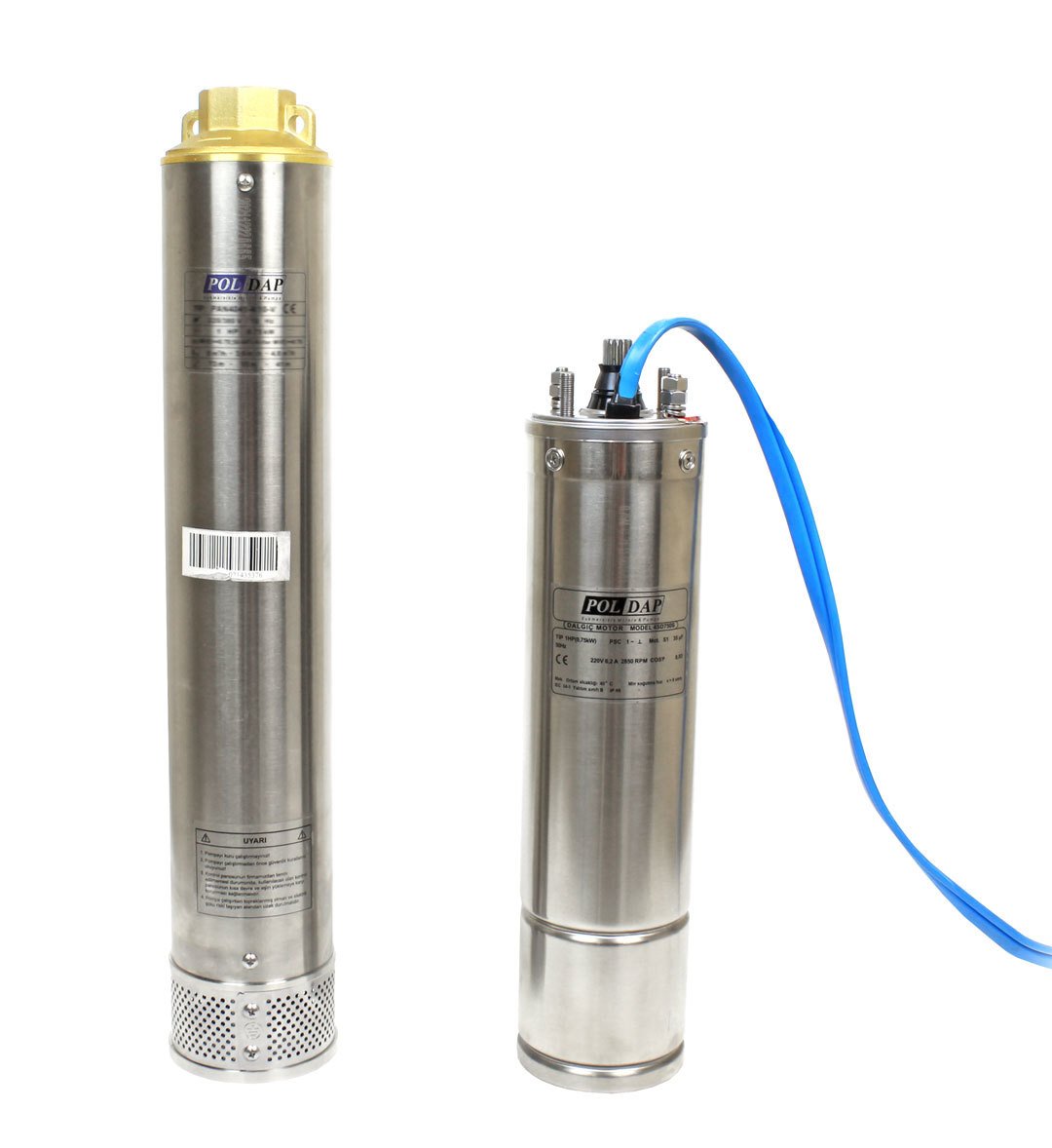 Poldap PAN 406/14 2 Hp Motorlu Derin Kuyu Dalgıç M