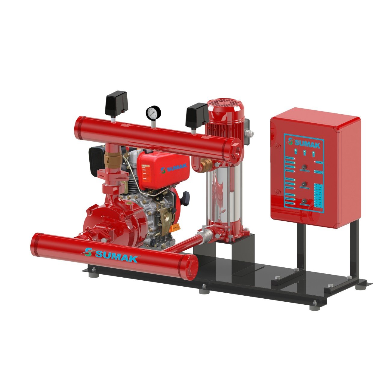 Sumak SMKT 750/2 DJY Elektrikli + Dizel Yangın