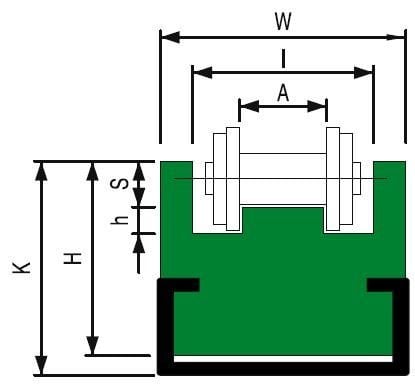 ALPOLEN 1000 ''UCC'' SIRALI ZİNCİR KIZAKLARI / ROLLER CHAIN GUIDES ''UCC'' 207 UCC C33