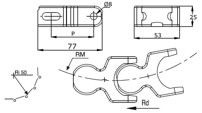 870 -KULAKSIZ (KARDENİK) OMURGALI BANT / CARDANIC CHAINS