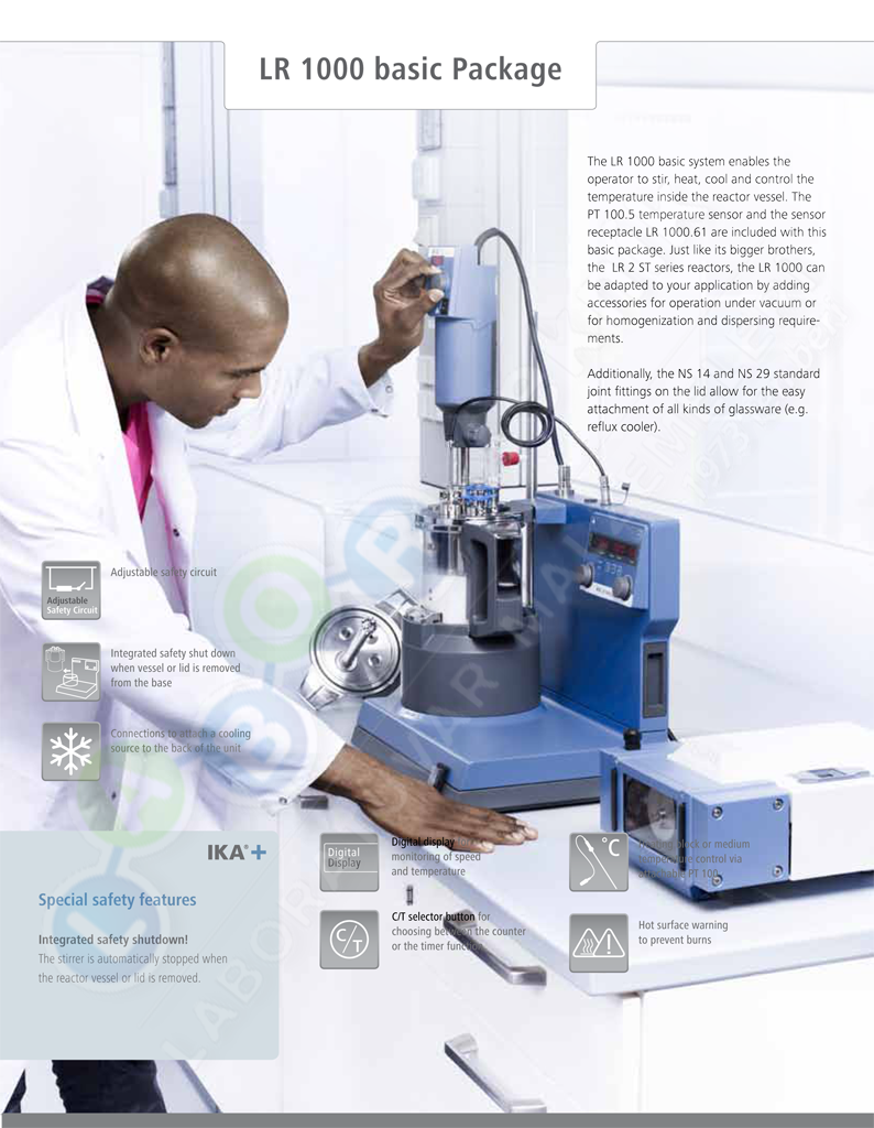 IKA LR 1000 Basic Sistem Yüksek Viskoziteli Reaktör 100000 mPas