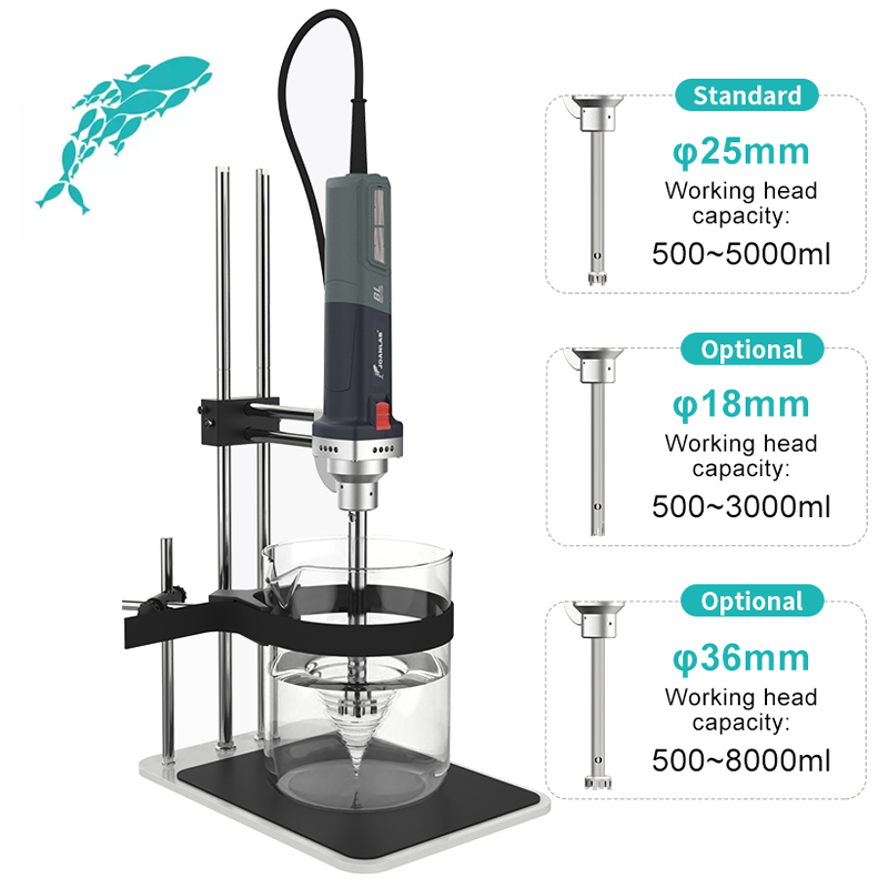 JOANLAB HZ-300 Laboratuvar Tipi Homojenizatör 30000 rpm / 8000 mL / 10000 mPas