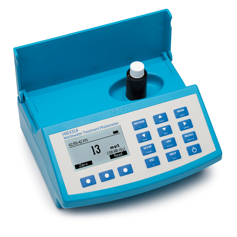 HANNA HI83314 Atıksu Fotometresi (KOİ'li) Masaüstü Fotometre ve pH Metre