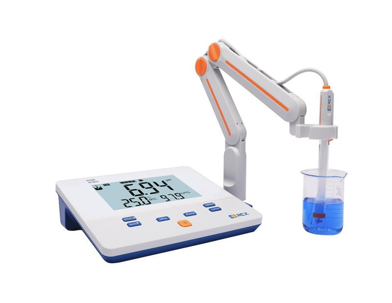 REX PH200E Masaüstü pH Metre -2.00 ila 18.00 Ph & -5 ila 110 ºC E-301-QC elektrod ve stand dahil