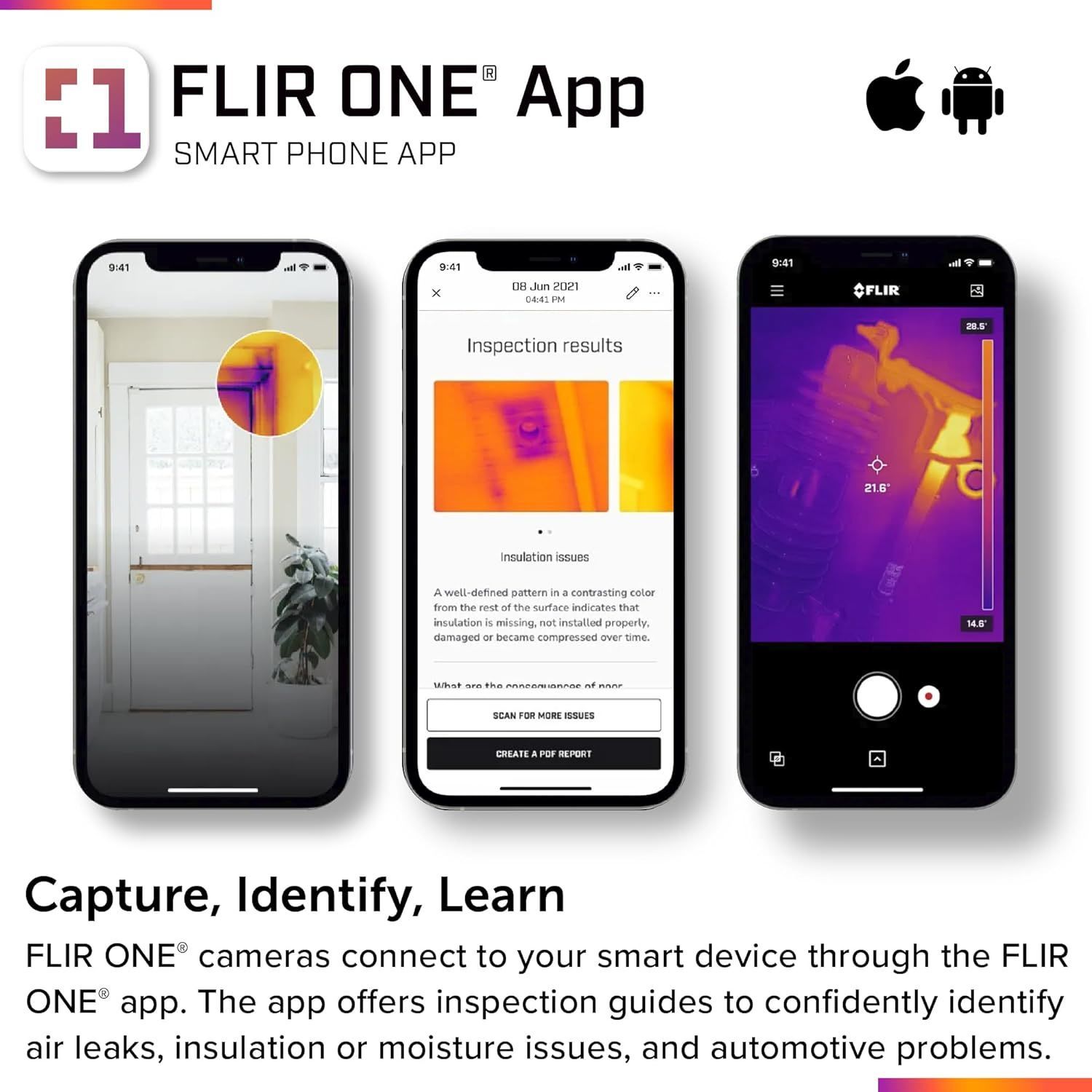 FLIR ONE® Gen 3 Termal kamera iOS™ Akıllı Telefonlar için