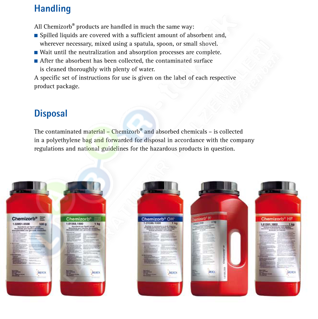 Merck 101568 Chemizorb granules Absorbent for spilled liquids 20 kg