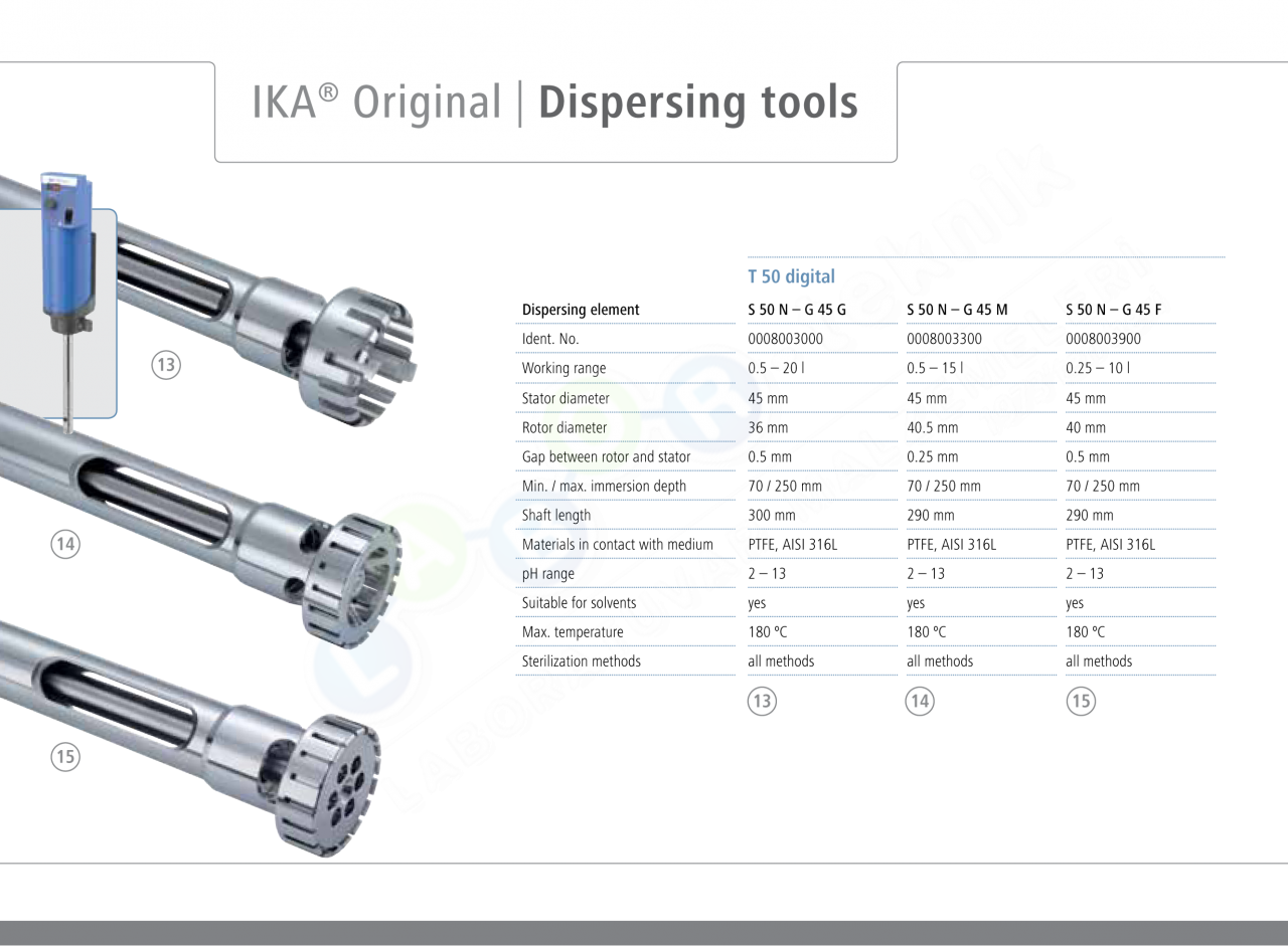 IKA T 50 digital ULTRA-TURRAX ® Homojenizatör