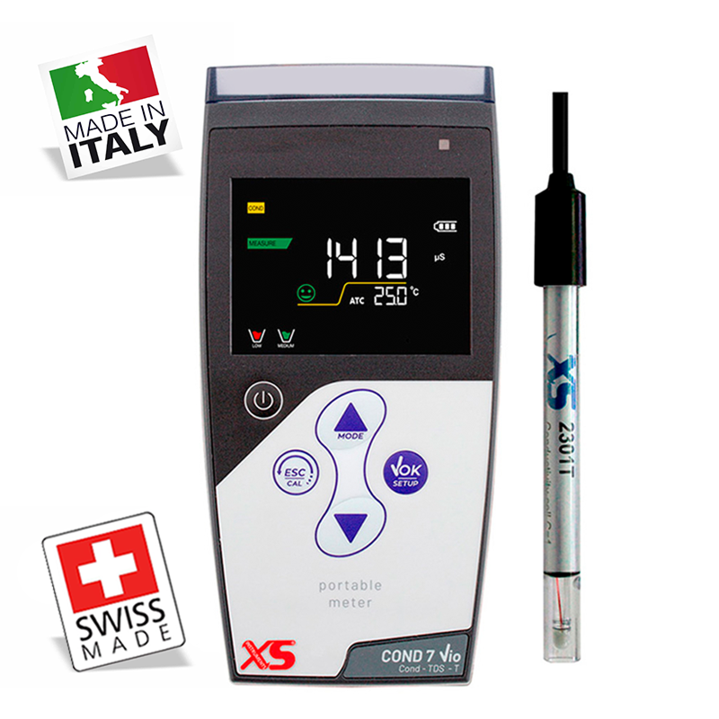 XS Cond 7 Vio Portatif İletkenlik Ölçer 0.00... 200 mS