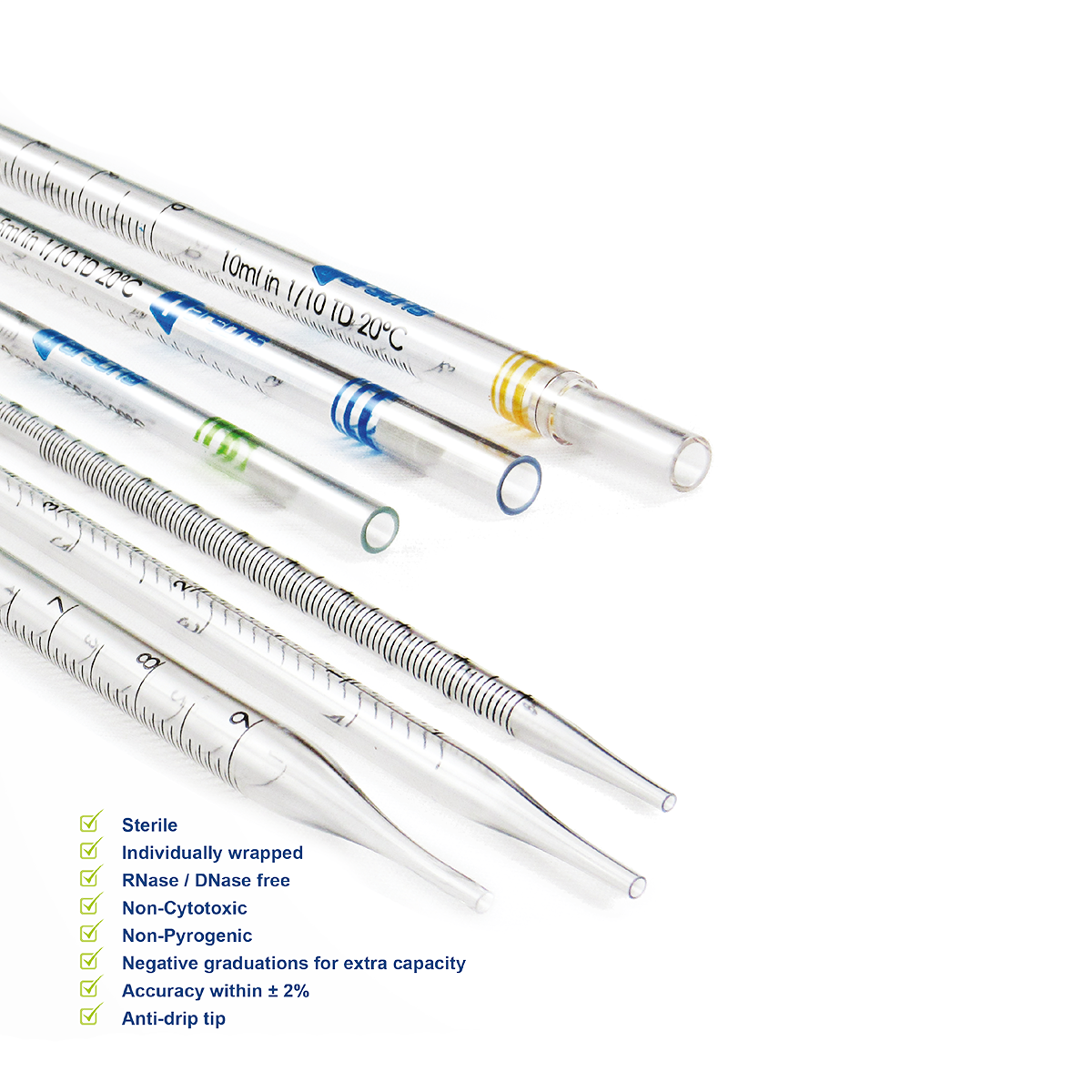 TARSON 940010 Serolojik Pipet Steril (Tek Tek Steril) PS 1 mL 500 Adet ...