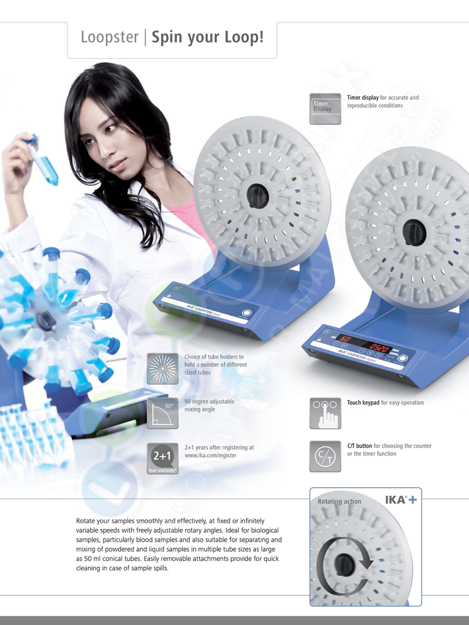 IKA Loopster basic ÇALKALAYICI