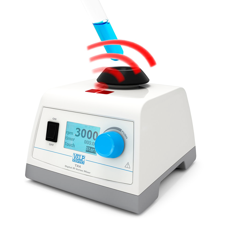 VELP TX4 Digital Vortex Mixer with IR Sensor VORTEKS