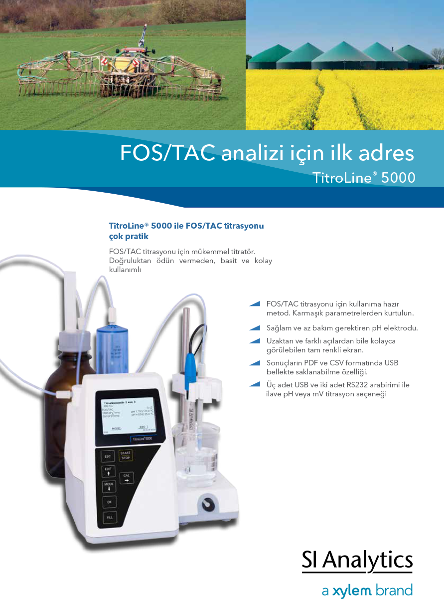 SI Analytics Titroline® 5000/20 M3 Potansiyometrik Titratör