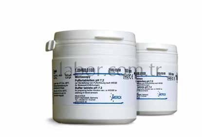 Merck 109468 Buffer tablets pH 7.2 100 tabs / Plastic can