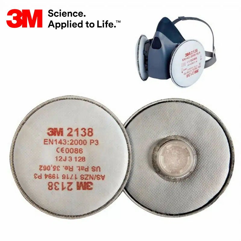 3M™ 2138 Partikül Filtresi (Bayonet Bağlantılı, P3 R Filtreli)