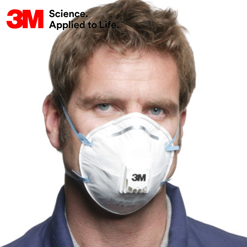 3M™ 8822 Ventilli Tek Kullanımlık Tozlara, Buğulara ve Sislere Karşı Koruyucu Solunum Maskesi ...