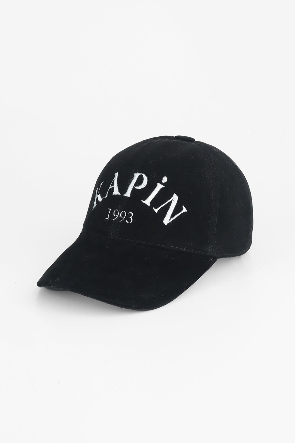Kapin Baseball Cap Şapka - Süet Siyah - Kapin