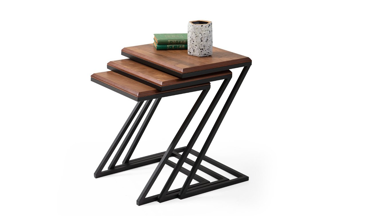 Keops Üçlü Zigon Sehpa | Zigon Sehpalar modelleri ve fiyatları