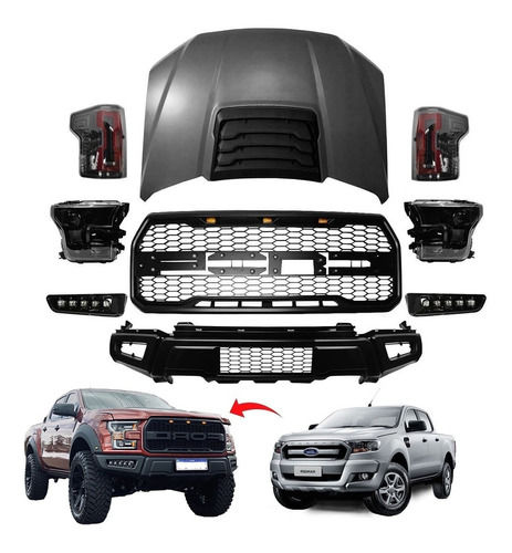 Ford ranger t6 t7 t8 f150 gen3 dönüşüm body kit seti 2012 / 2021 | FS ...