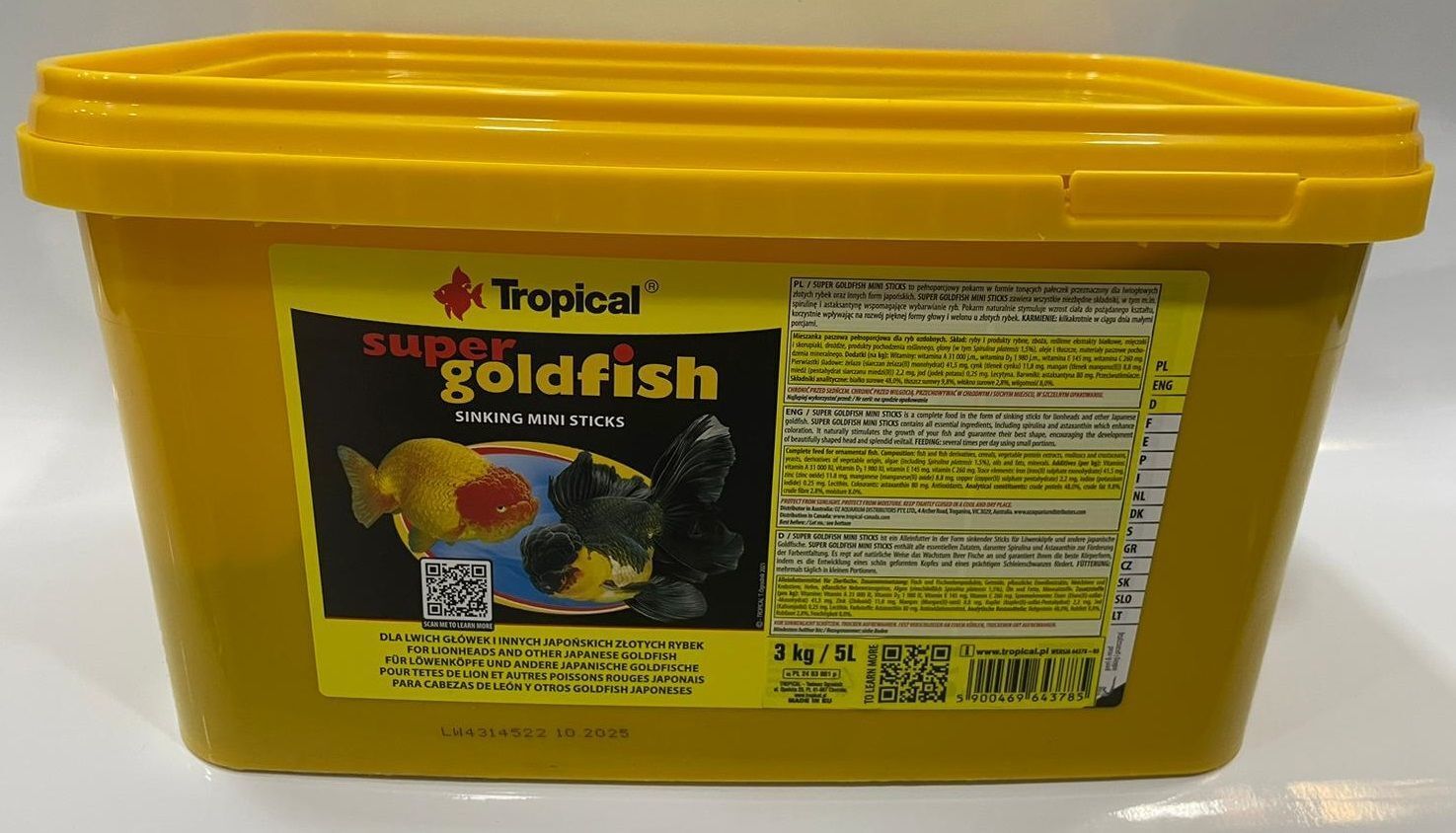 TROPICAL Super Goldfish Mini Sticks 100 GR - 115,43 TL / Pond / Stick ...