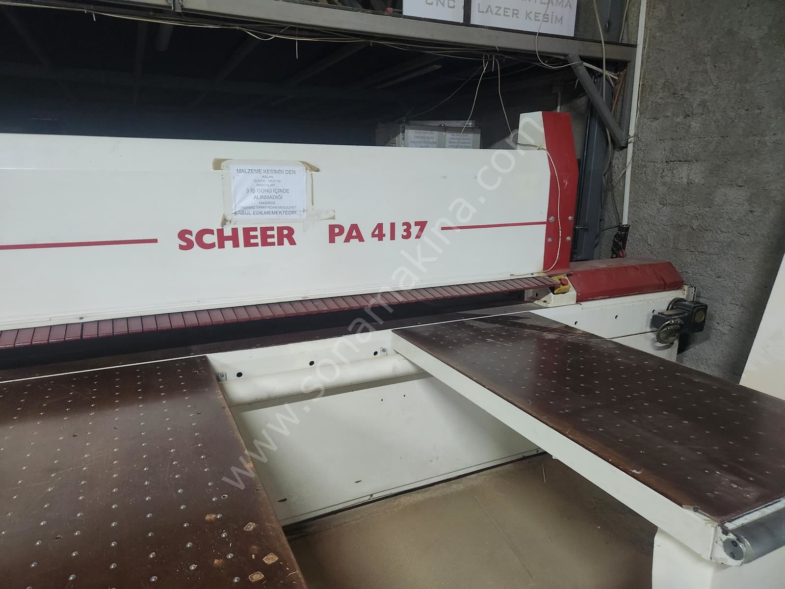 Scheer PA 4137 Panel Ebatlama Makinesi (2010) İLK EL