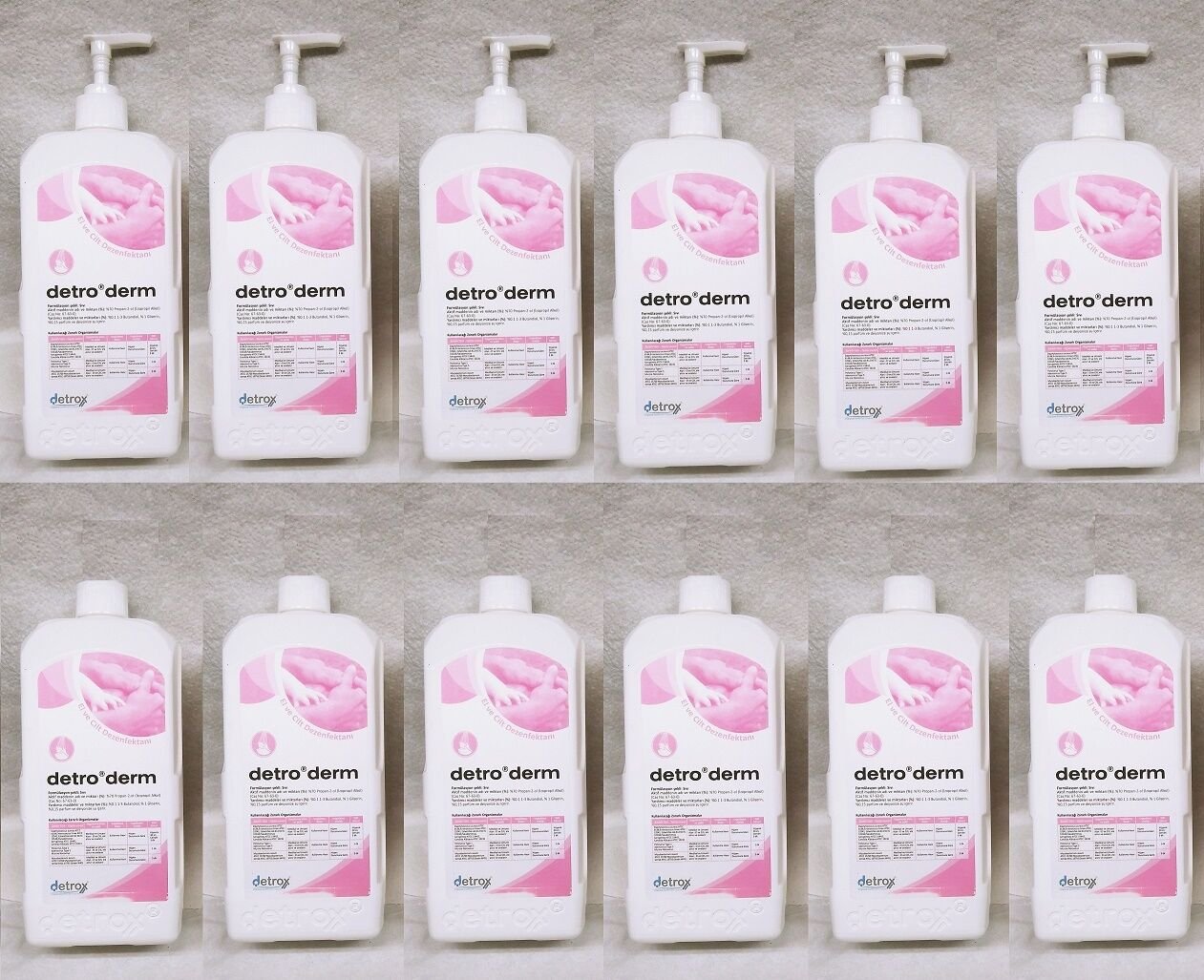 Detroderm El Dezenfektanı %70 IPA 12x1L 6 adet pompa Kargo Bedava - El ...