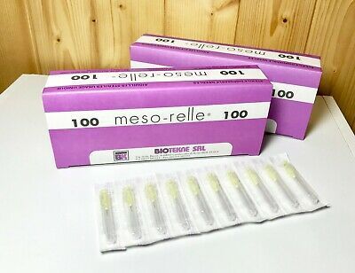 Meso-Relle 30G x 12mm İntradermal Mezoterapi Hipodermik İğne - 100 ADET