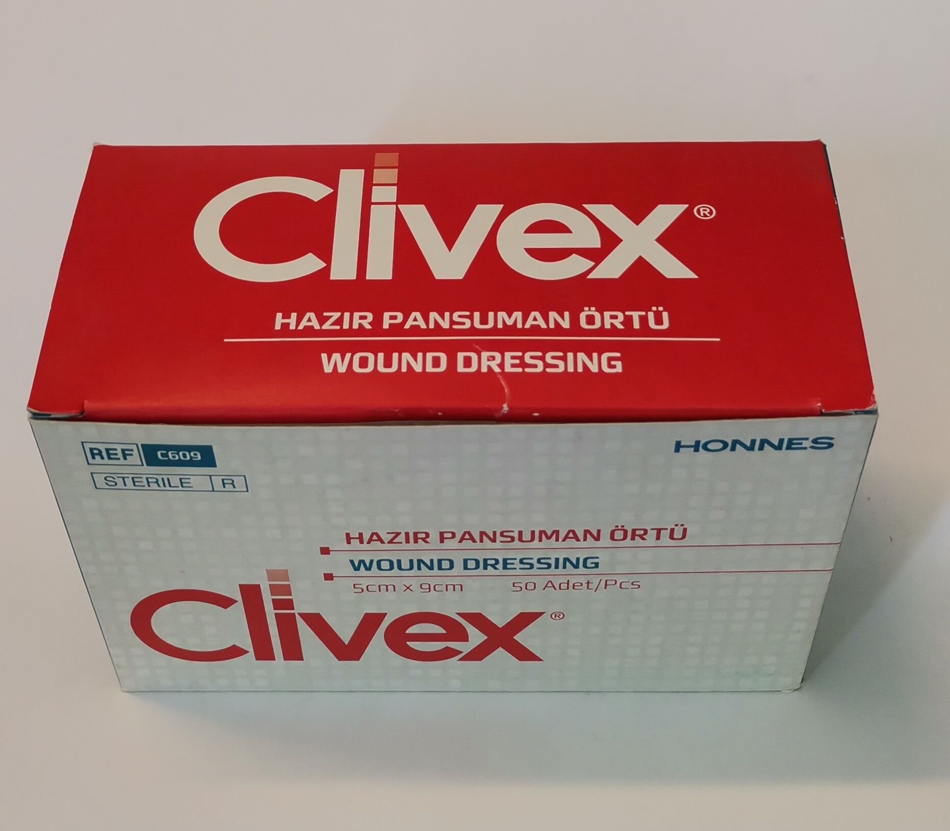 Clivex 9 x 5 cm Steril Hazır Pansuman Yara Örtüsü - Yara Pansuman Örtüsü