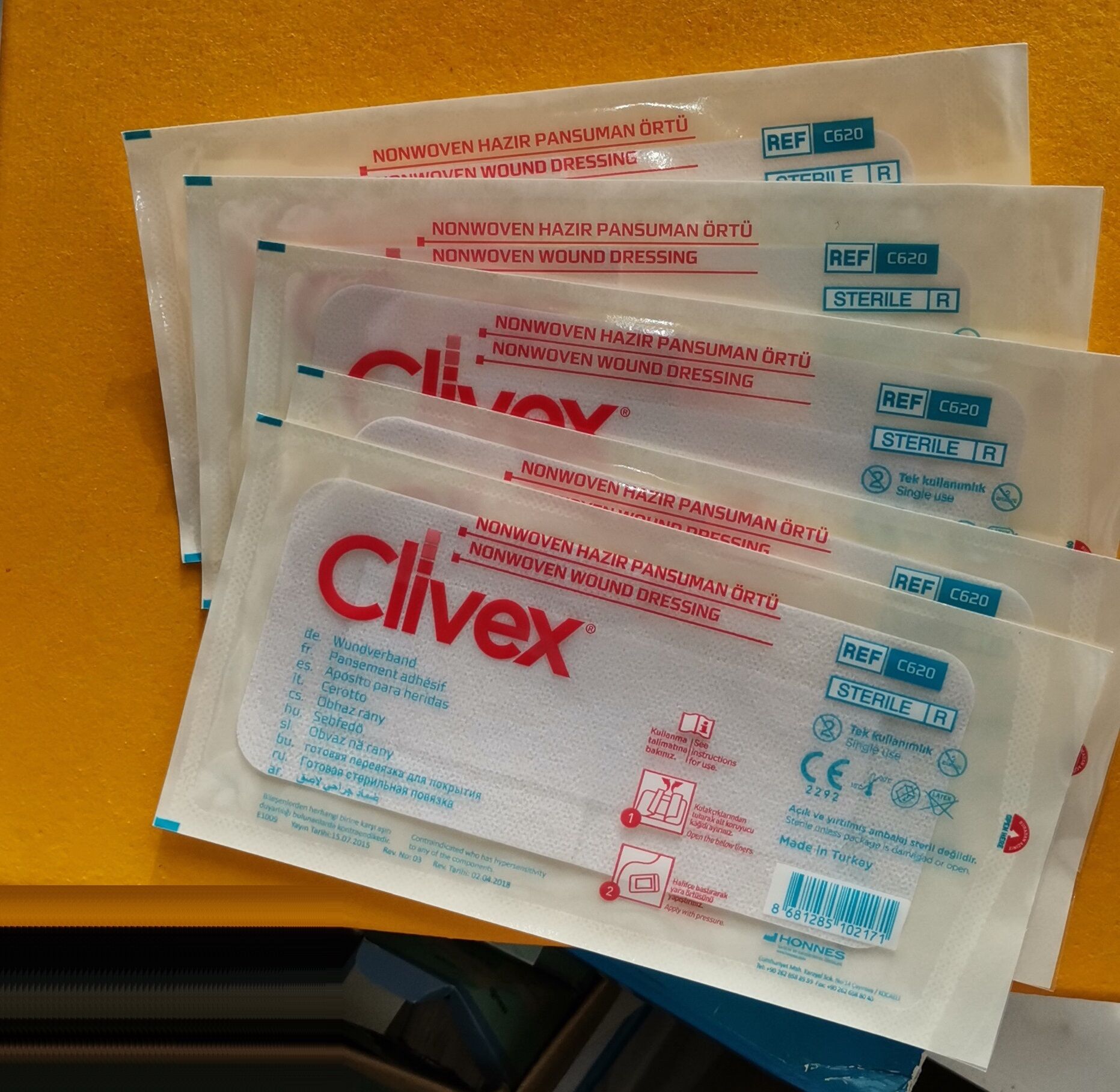 Clivex 9 x 20 cm Steril Hazır Pansuman Yara Örtüsü - Yara Pansuman Örtüsü