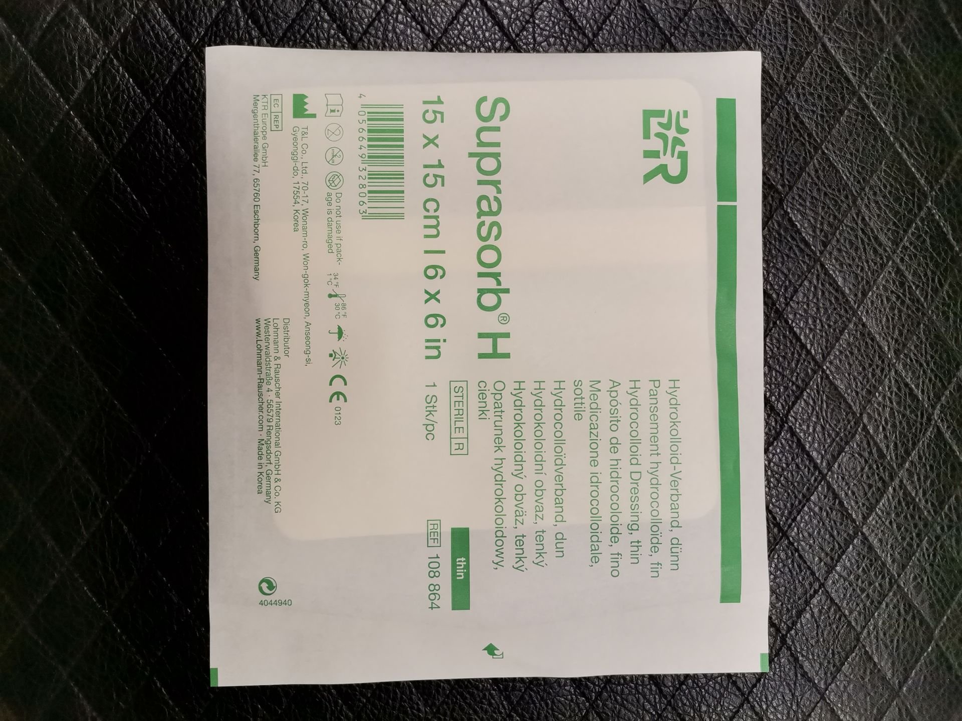 Suprasorb H Thin 15x15cm Hidrokolloid Yara Örtüsü 1 adet - Su Geçirmez