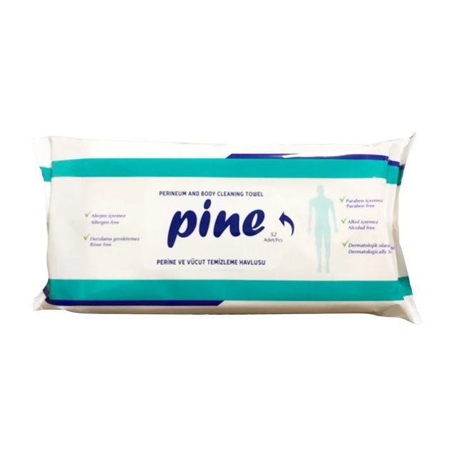 Pine Perine Vücut Temizleme Havlusu 52 adet - Paraben içermez Pine Perine Vücut Temizleme Havlusu 52 adet - Paraben içermez